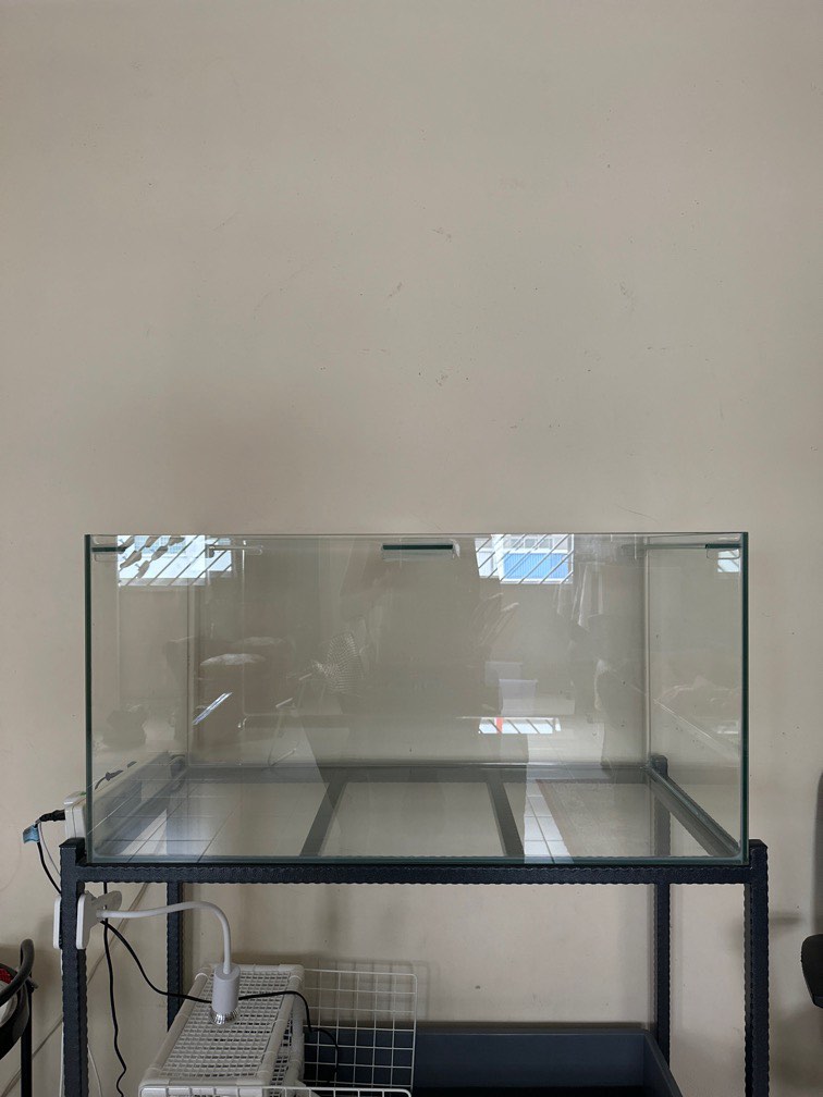 3 ft fish tank clear glass tank, Pet Supplies, Homes & Other Pet Accessories on Carousell