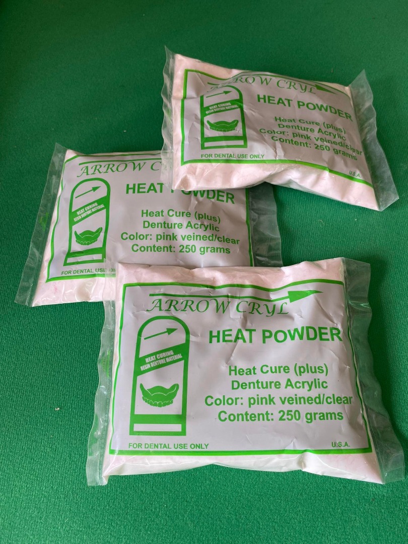 3 Pcs. 250 GRAMS ARROW CRYL HEAT CURE POWDER / PWEDE SA MESA NG POOLAN ...