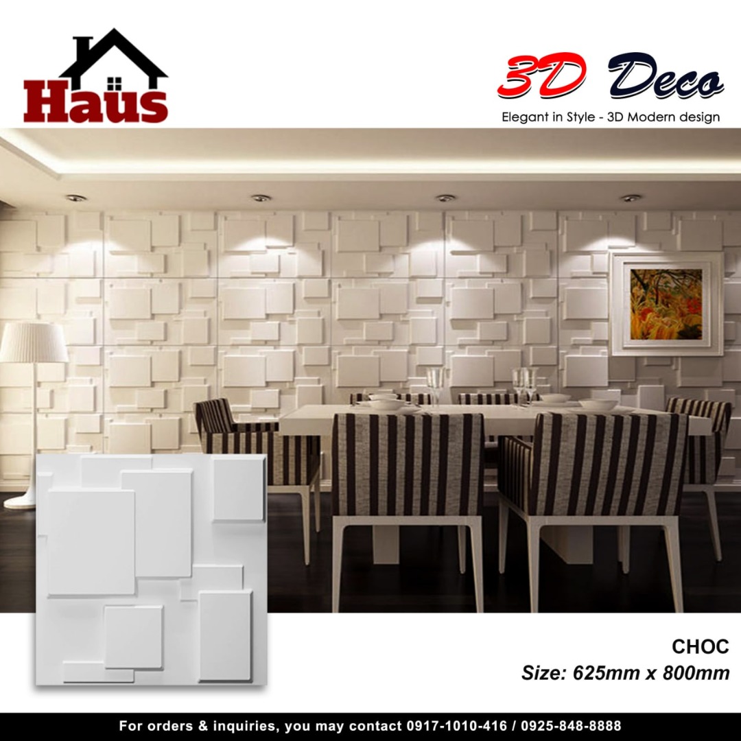 3D Wall Deco Choc 625*800mm, Commercial & Industrial, Construction ...