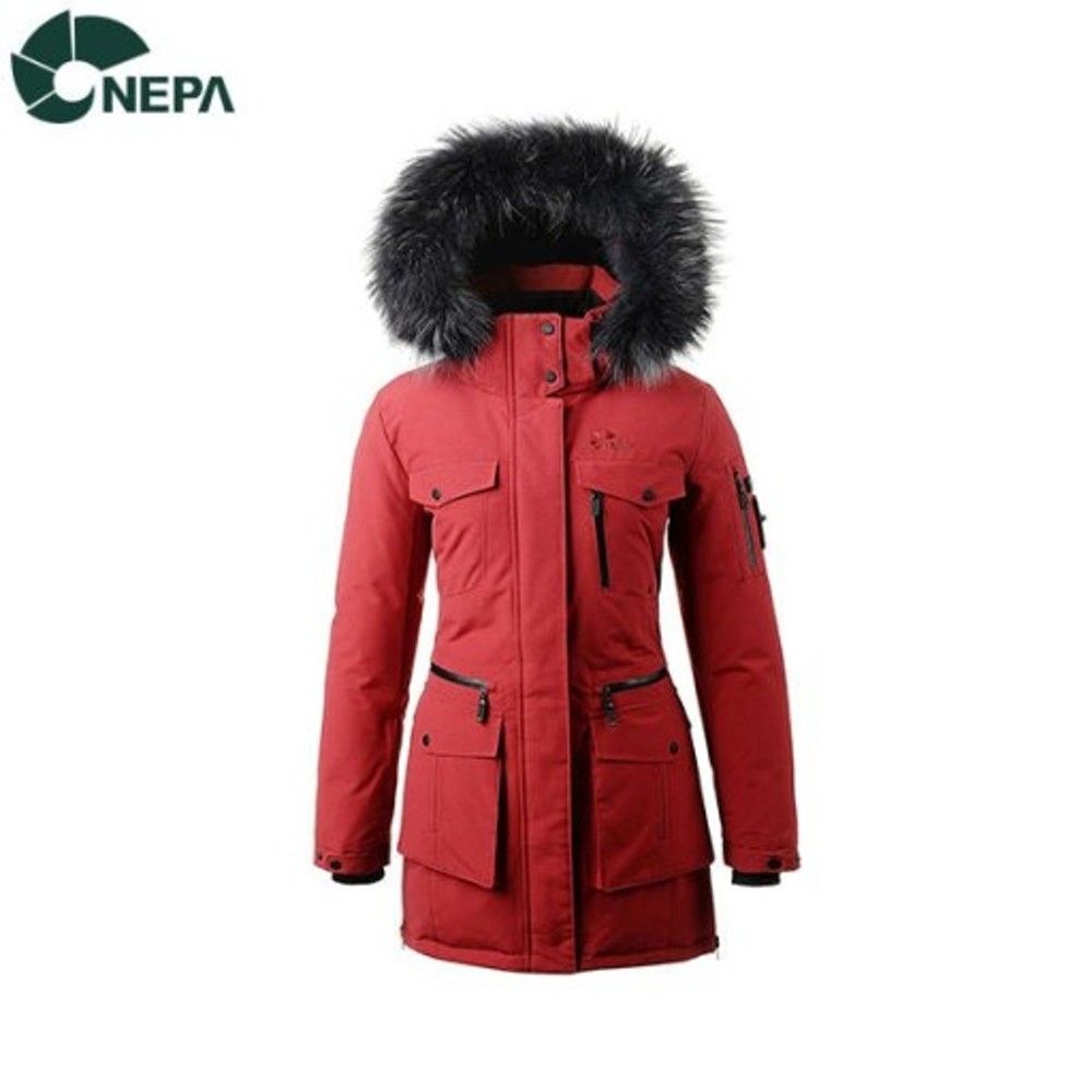 全智賢同款 韓國 NEPA 羽絨 中長版 dark navy 羽絨 90%鵝絨 保暖 羽絨外套 NEPA Down Jacket, 女裝 ...