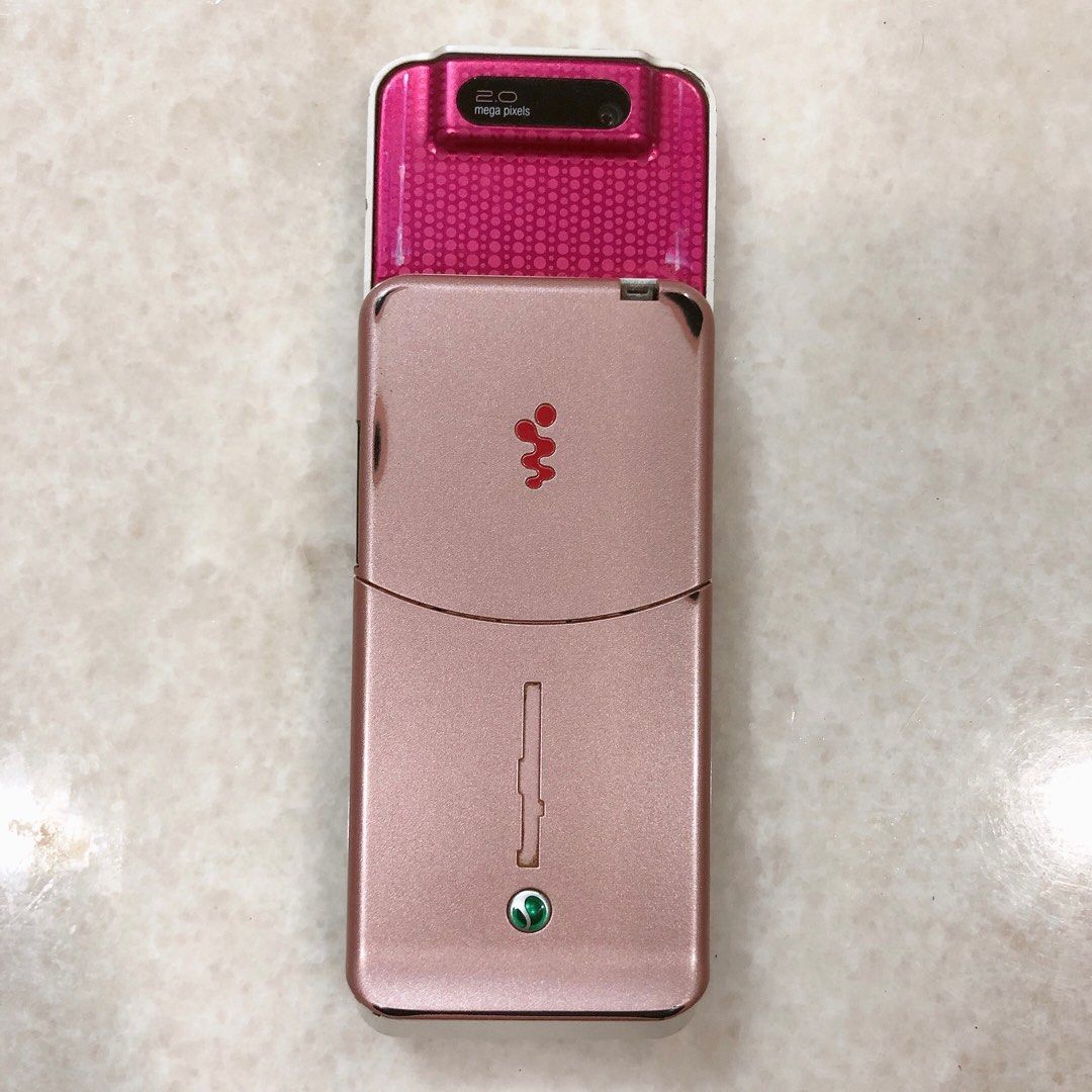 老物 手機收藏 Sony Ericsson W580i 限量珠光粉色 滑蓋機 古董機, 手機及配件, 手機, 其他手機在旋轉拍賣