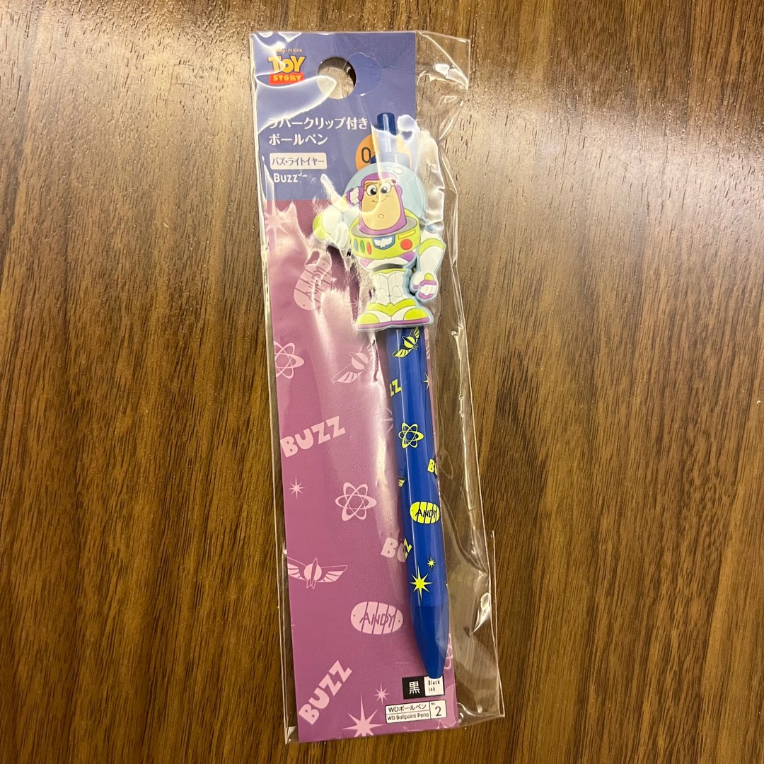 全新 玩具總動員 Toy Story 巴斯光年 原子筆 Buzz lightyear black colour ball pen, 興趣及遊戲 ...