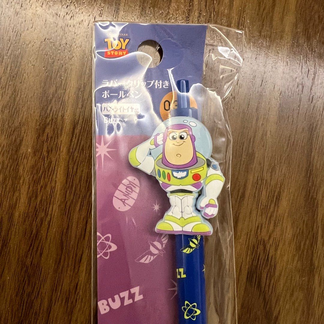 全新 玩具總動員 Toy Story 巴斯光年 原子筆 Buzz lightyear black colour ball pen, 興趣及遊戲 ...