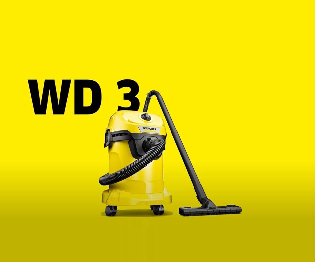 德國 Karcher WD 3 wet and dry vacuum cleaner 多用途吸塵機, 家庭電器, 吸塵機 ＆ 家居清潔電器 ...