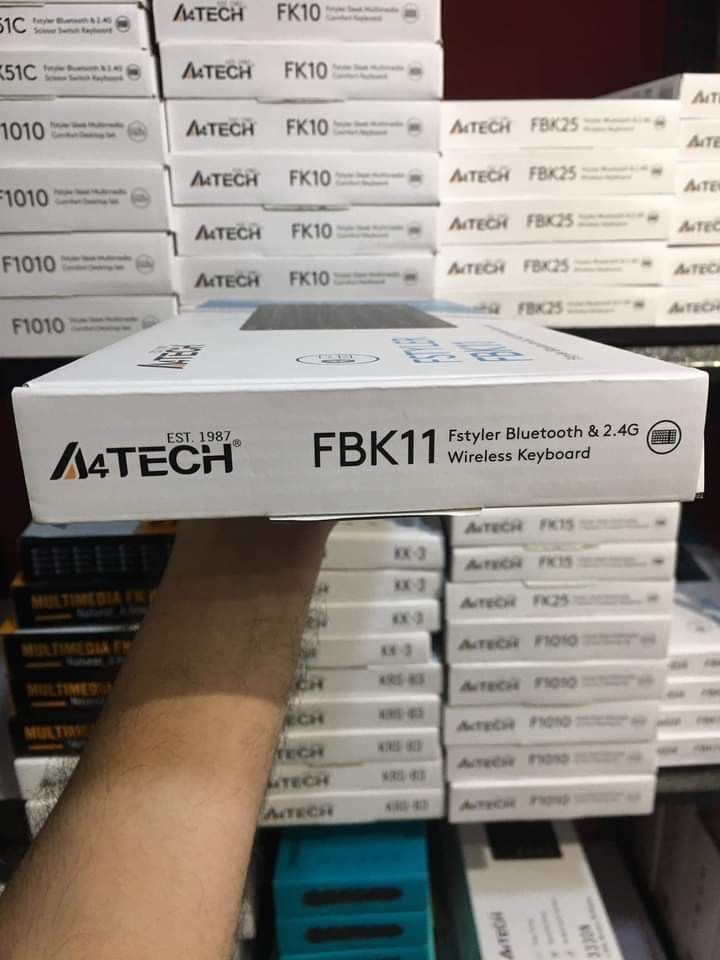 A4Tech FBK11 Bluetooth & 2.4G Wireless Keyboard Grey, Computers & Tech, Parts & Accessories ...