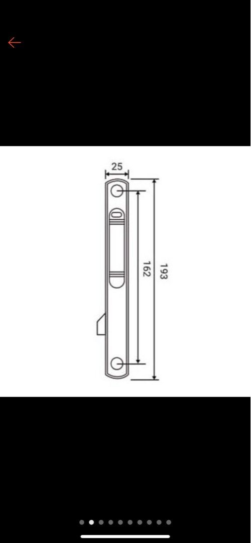 A5 25mm / 32mm Sliding Door Handle Lock (White), Furniture & Home ...