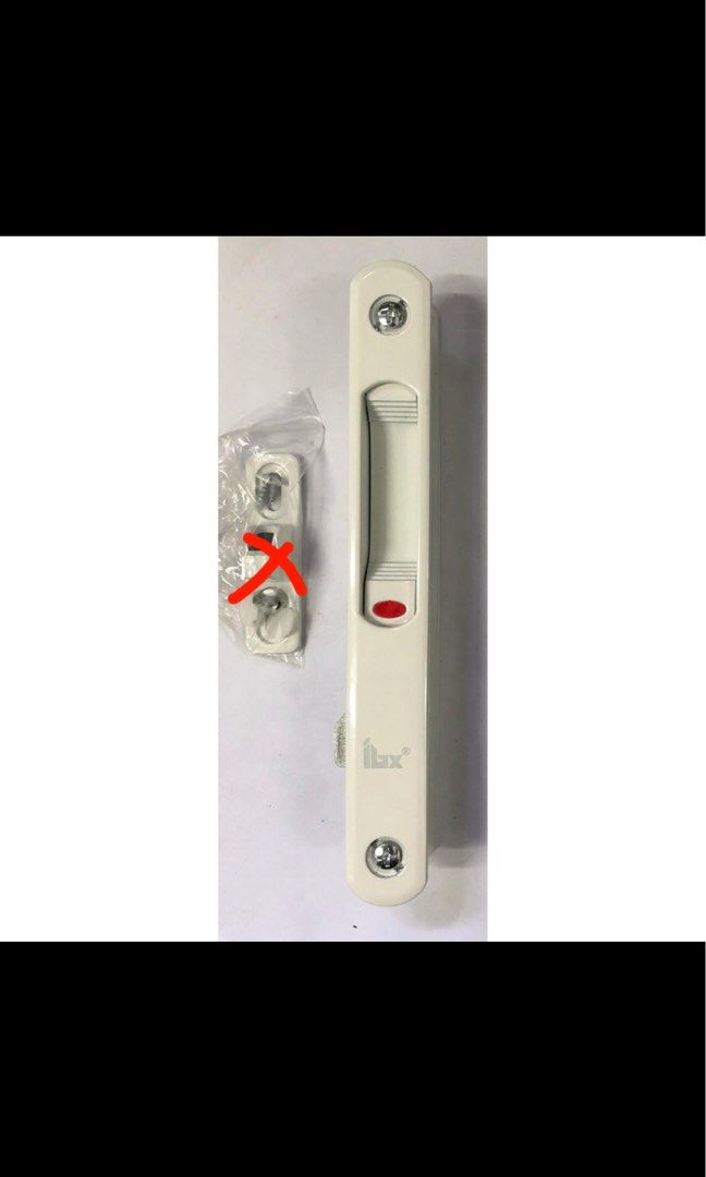 A5 25mm / 32mm Sliding Door Handle Lock (White), Furniture & Home ...