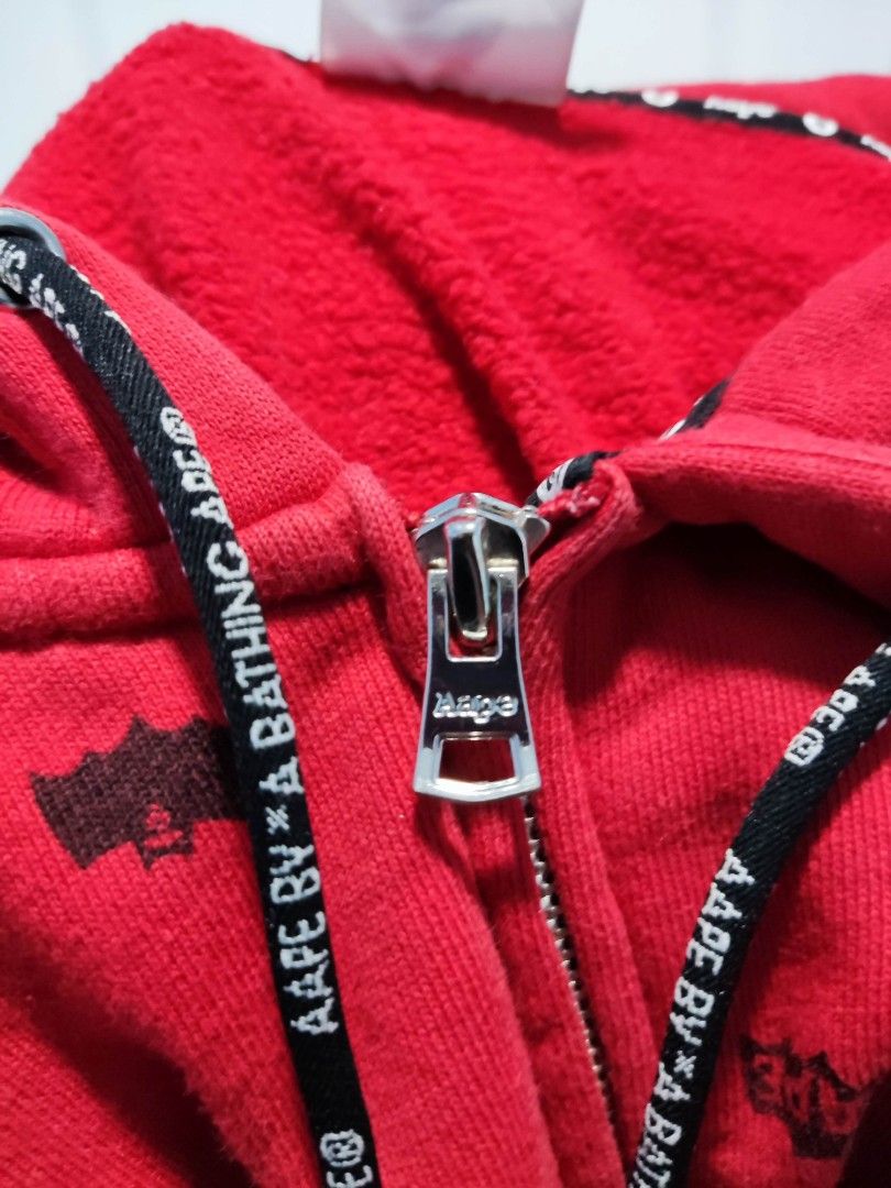 AAPE Red AOP Jacket, Men's Fashion, Coats, Jackets and Outerwear on ...