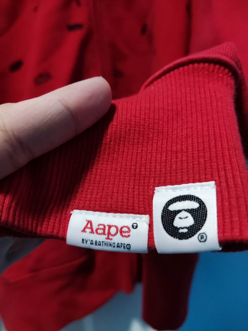 AAPE Red AOP Jacket, Men's Fashion, Coats, Jackets and Outerwear on ...