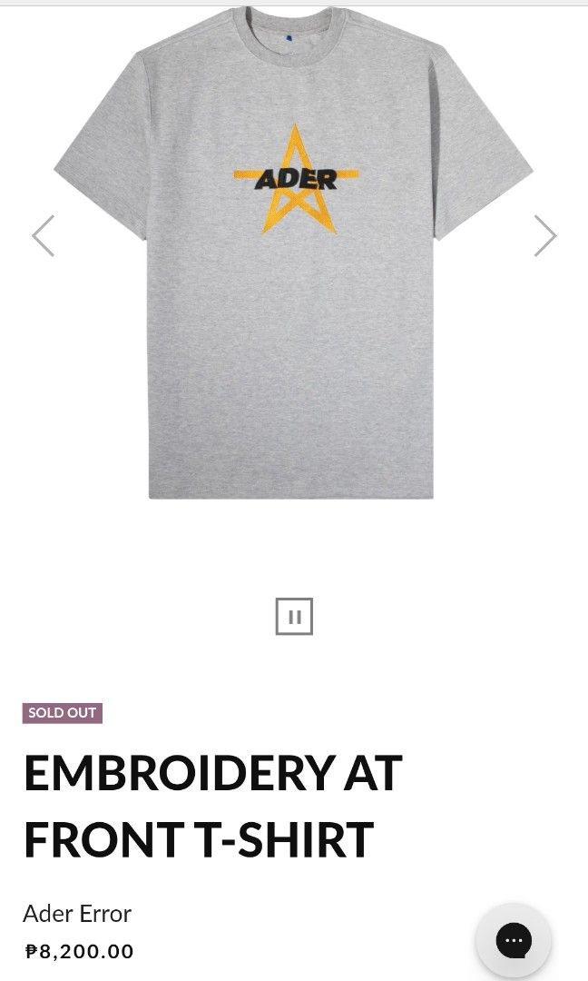 Ader Error Star Logo Tshirt, Luxury, Apparel on Carousell