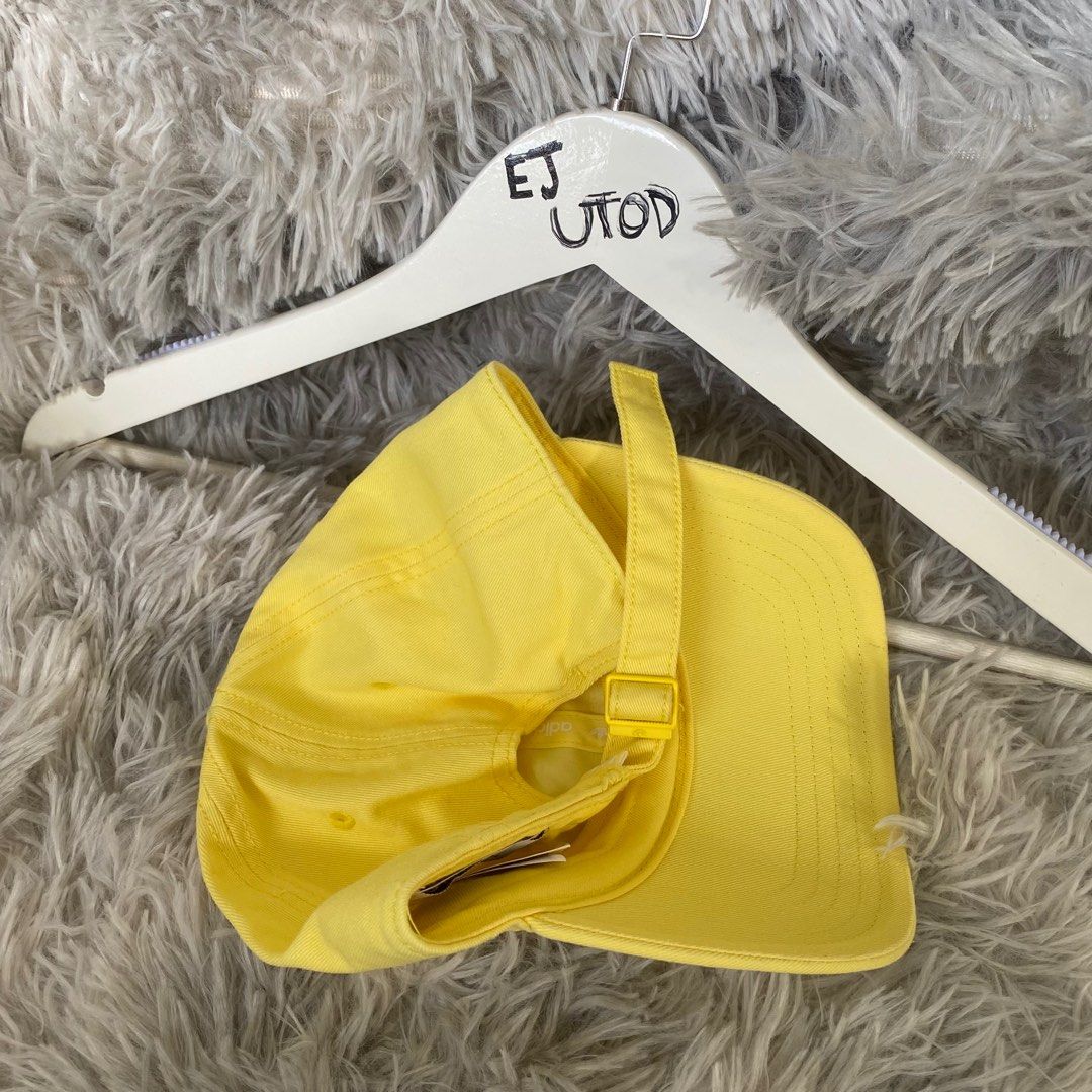 Adidas Originals Trefoil Yellow Cap, Men's Fashion, Watches ...