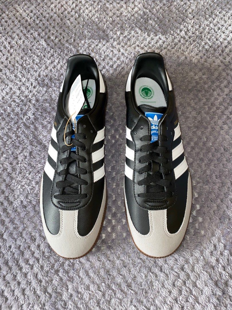 Adidas Samba Vegan White Black Gum, Men's Fashion, Footwear, Sneakers on Carousell