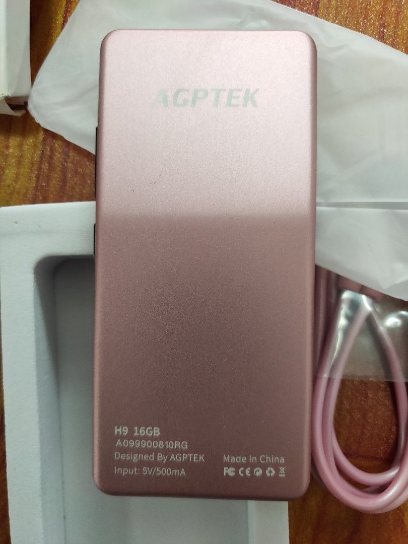 AGPTEK mp3 player 16GB, Audio, Portable Music Players on Carousell