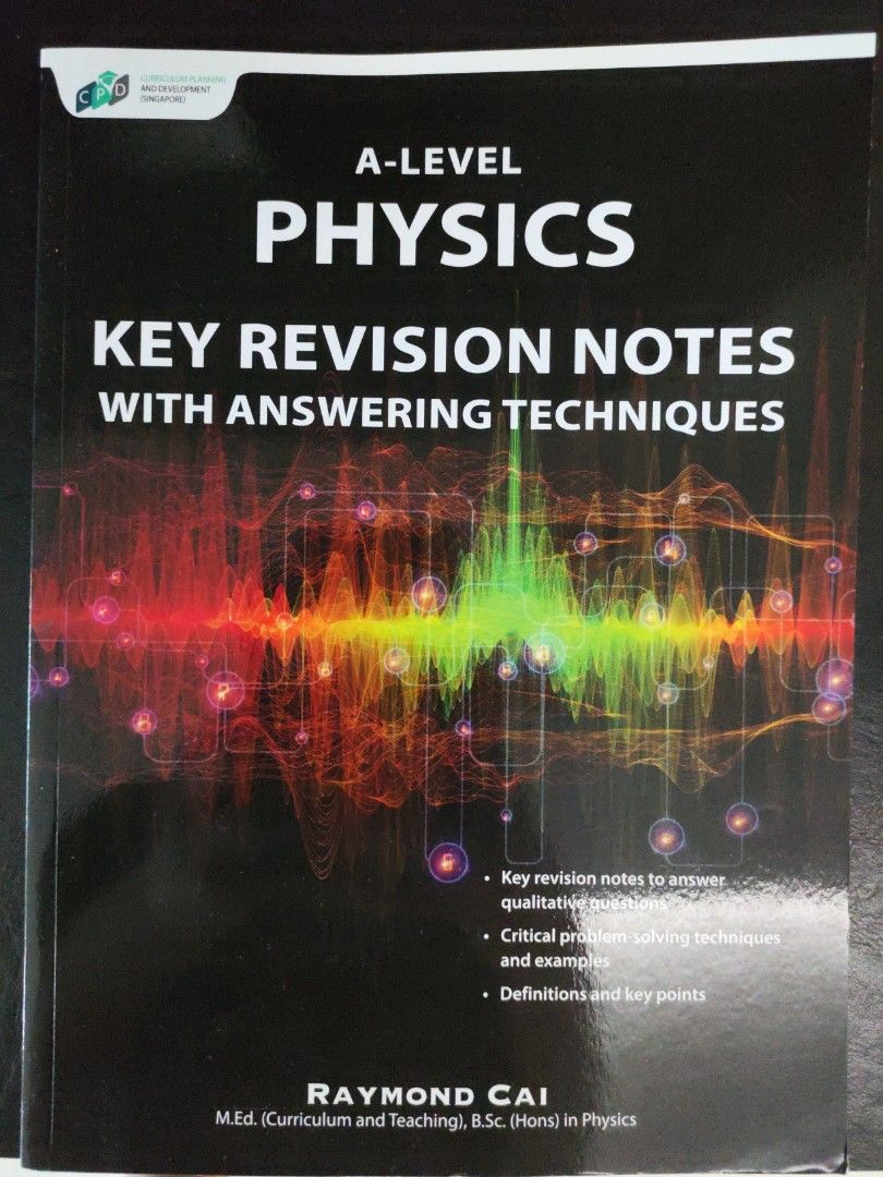 A-Level Physics Key Revision Notes with Answering Techniques, Hobbies ...