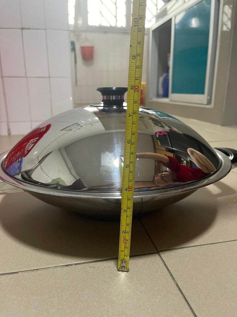 AMC Stainless Steel Wok, Furniture & Home Living, Kitchenware ...
