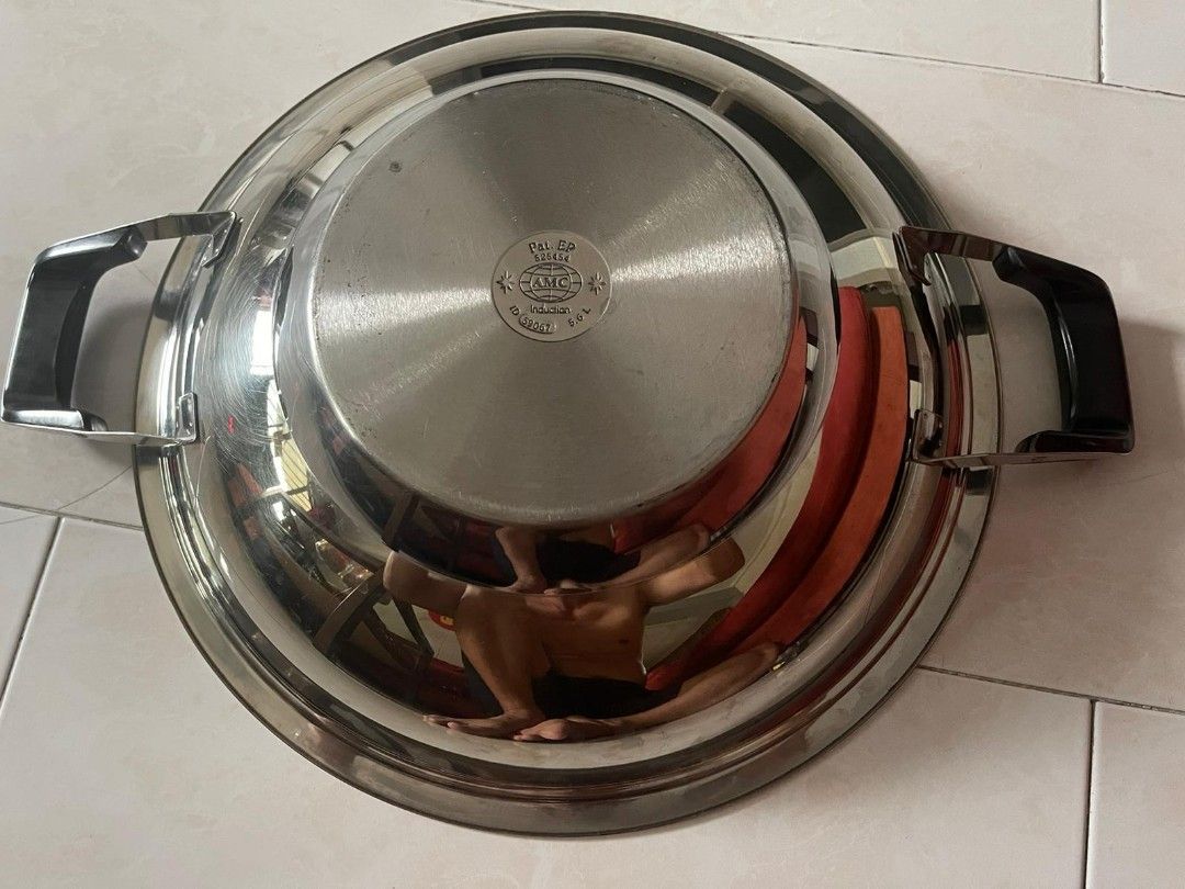 AMC Stainless Steel Wok, Furniture & Home Living, Kitchenware ...