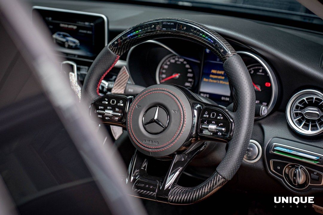 AMG carbon steering wheel, Car Accessories, Accessories on Carousell