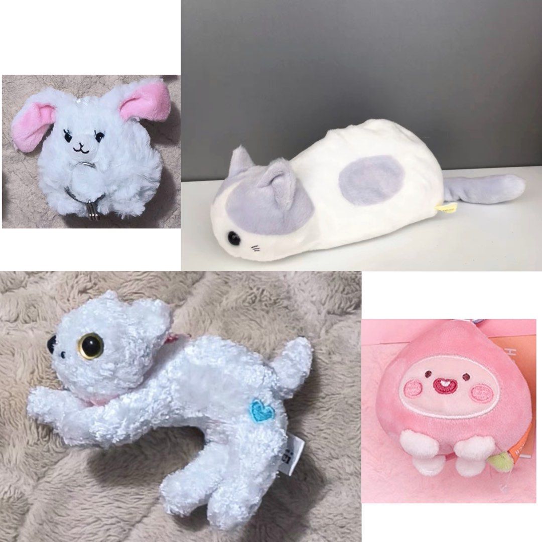 AMUSE Japan / Kakao Friends Korea Apeach Fluffy Fur Furry Soft Toy ...