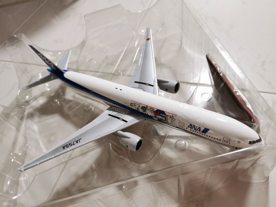 1/200 ANAxGUNDAM SKY PROJECT Boeing 777-300 ANA GUNDAM JET Scale model ...