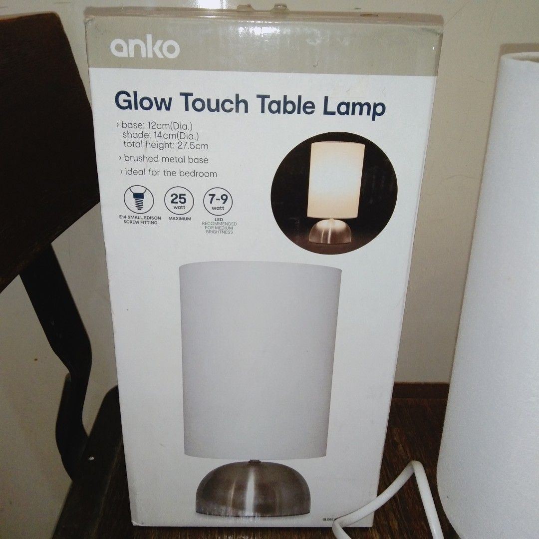 Anko Glow Touch Table Lamp 220V, Furniture & Home Living, Lighting & Fans, Lighting on Carousell