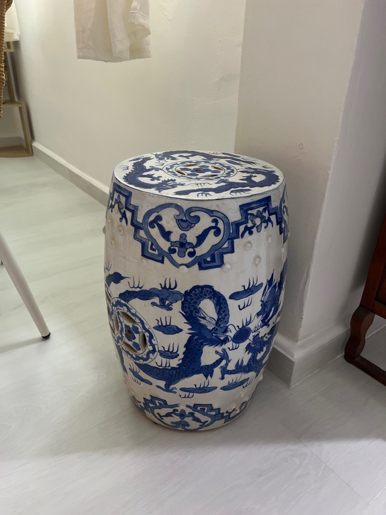 Antique porcelain stool, Furniture & Home Living, Home Decor, Vases ...