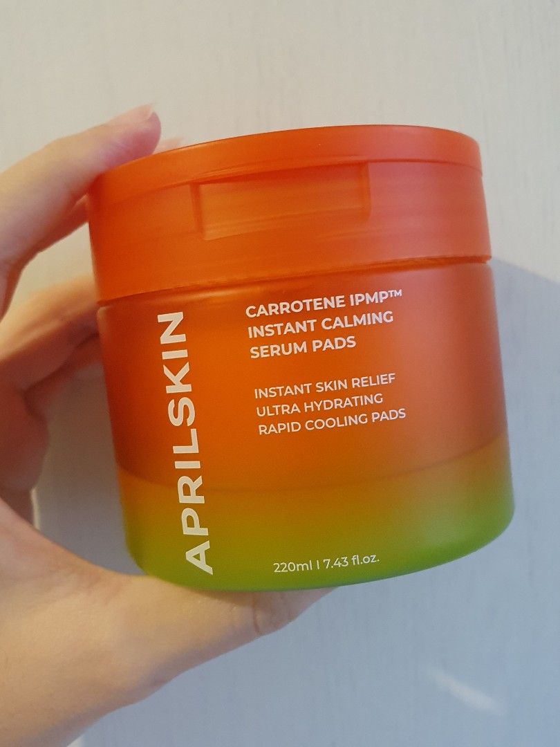 APRIL SKIN Carrotene IPMP Instant Calming Serum Pads, Beauty & Personal ...