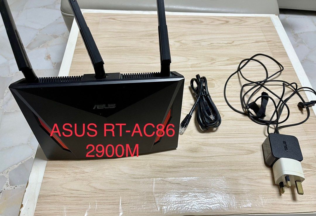 ASUS RT- AC86 2900M Router Wifi5, Computers & Tech, Parts & Accessories ...