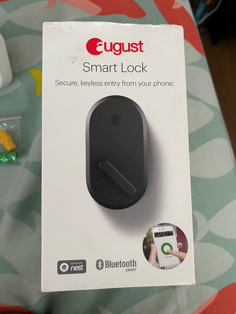 August smart lock with wifi bridge, Furniture & Home Living, Security ...