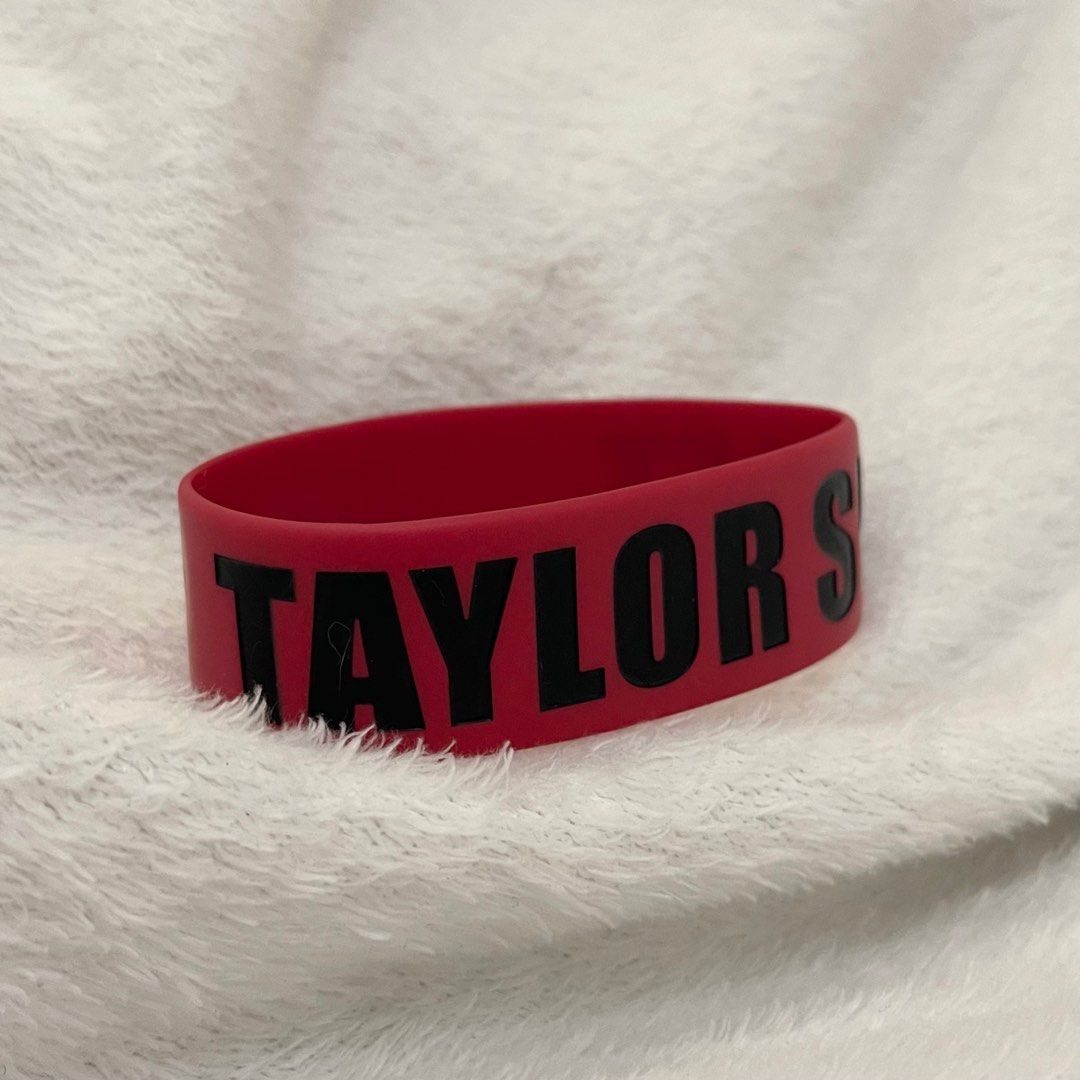 Taylor Swift Authentic Red Baller Bracelet, Women's Fashion, Jewelry ...