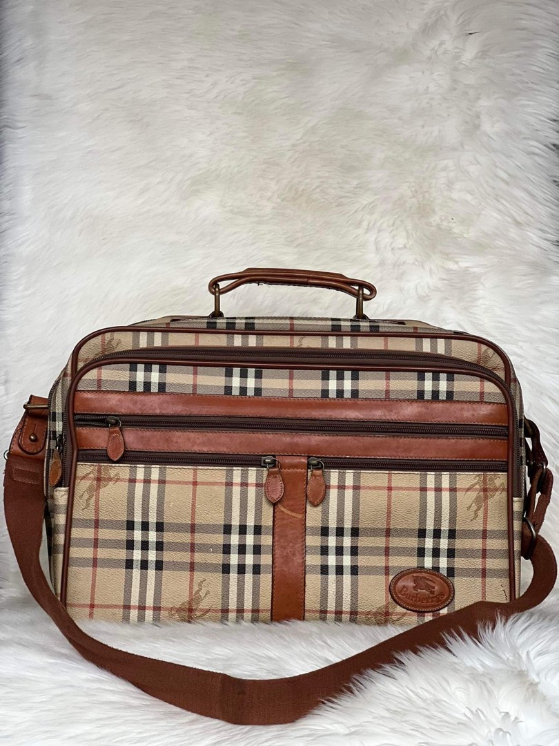Authentic vintage Burberry Laptop/Documents, Luxury, Bags & Wallets on ...