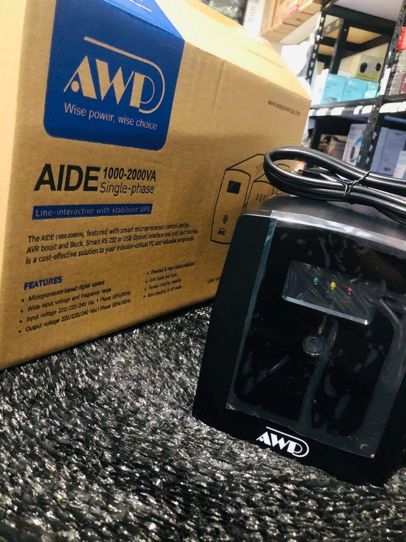 AWP AID1500 1.5k/VA UPS 1500VA/900W Computer Server Stand-alone UPS ...