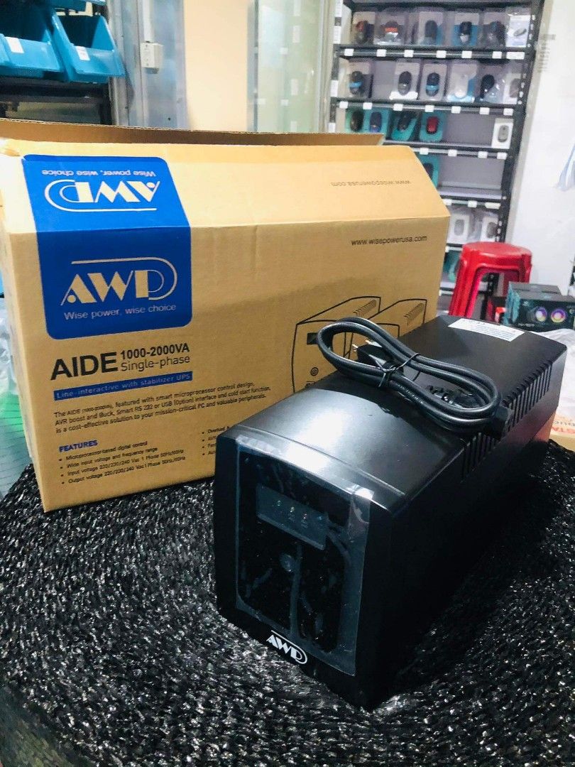 AWP AID1500 1.5k/VA UPS 1500VA/900W Computer Server Stand-alone UPS ...