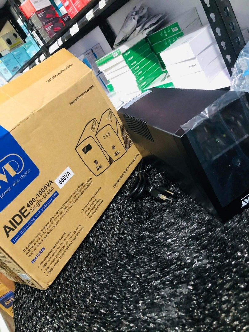 AWP AID650 650/VA UPS 650VA/390W Computer Server Stand-alone Standby 20 ...