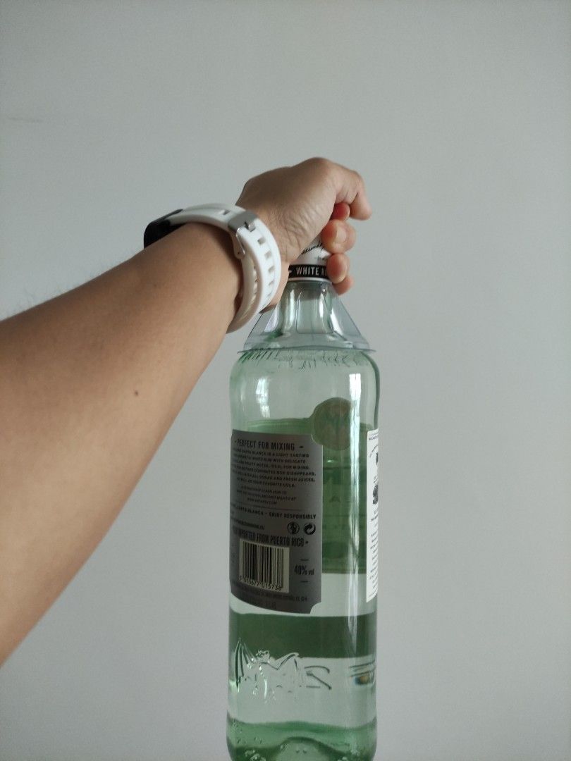 Bacardi White Rum 1L, Food & Drinks, Alcoholic Beverages on Carousell