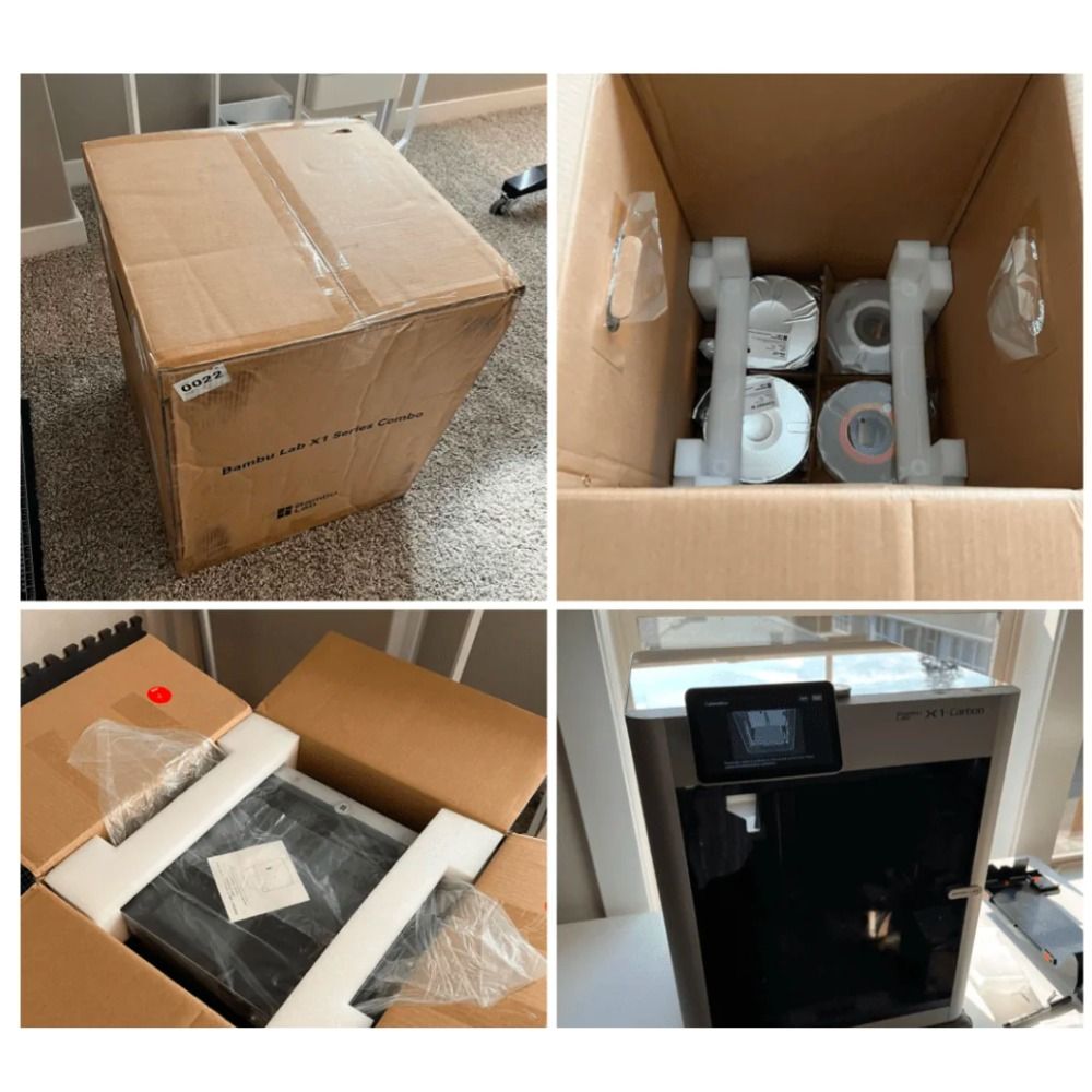Bambu Lab X1 Carbon with Optional AMS Combo Multi-Materials 3D Printer ...