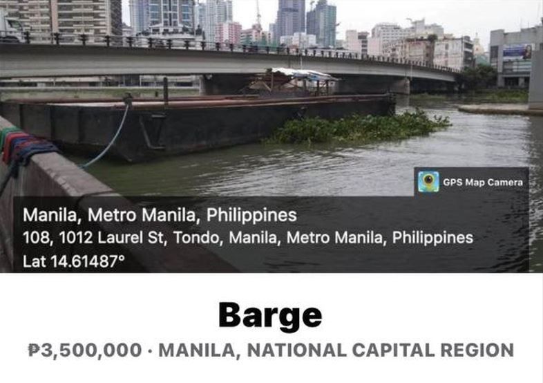 BARGE FOR SALE LOCATED IN ESCOLTA BRIDGE MANILA, Special Vehicles ...