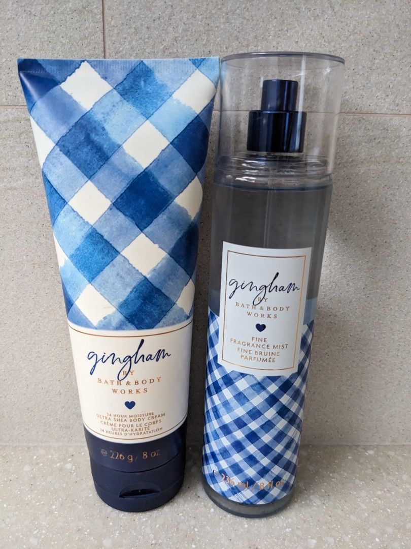Bath & Body Works Gingham Body Cream & Fragrance Mist, Beauty & Personal Care, Bath & Body, Body ...