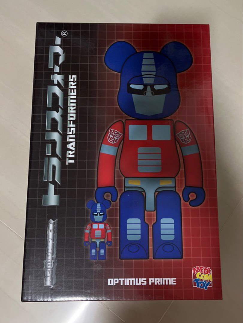 Bearbrick Transformers Optimus Prime 100% & 400% brand new, Hobbies ...