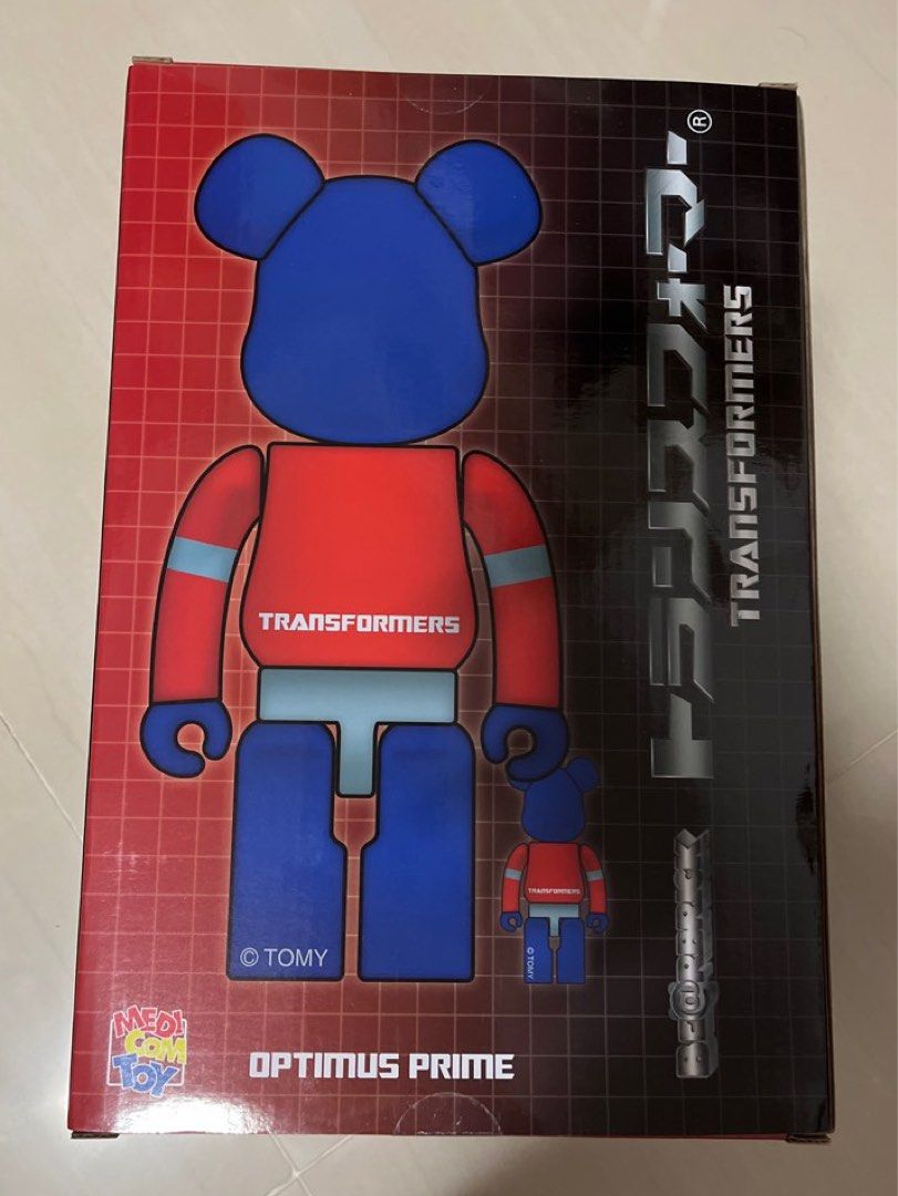 Bearbrick Transformers Optimus Prime 100% & 400% brand new, Hobbies ...