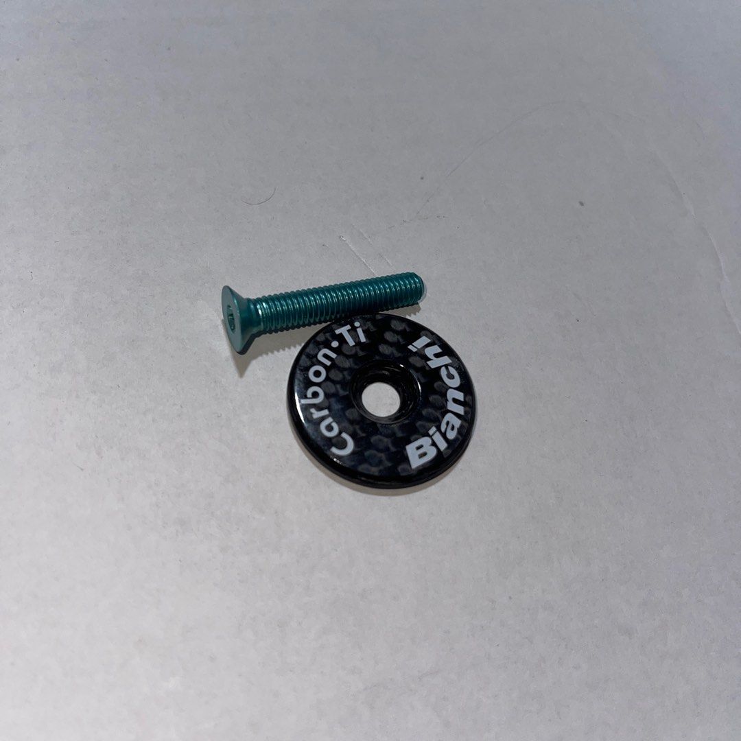 Bianchi carbon ti top cap, Sports Equipment, Bicycles & Parts, Parts ...