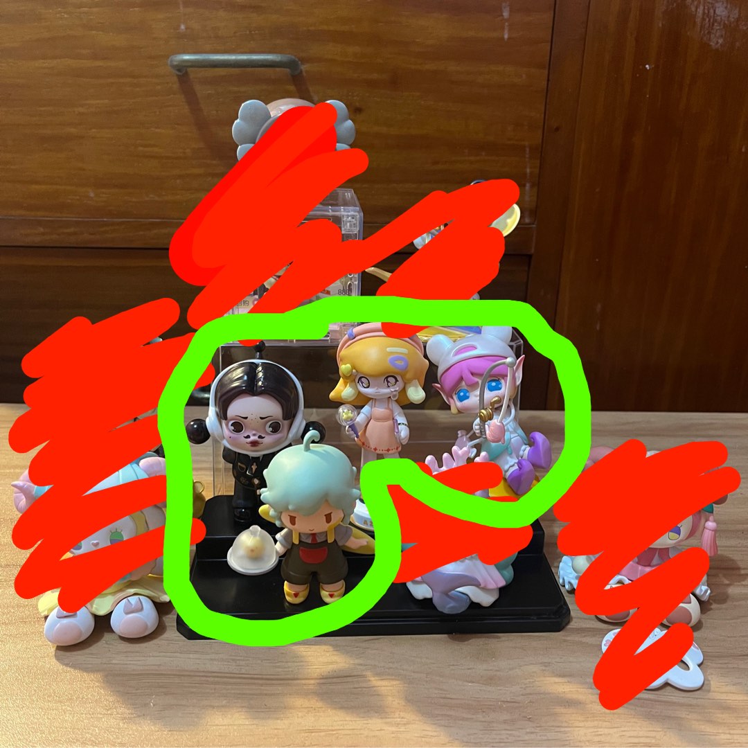 Blind Box Series Popmart Emma Skull Panda Suri Disney Cora Flower ...