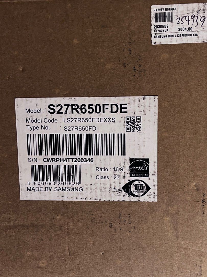 BNIB Samsung S27R650 Professional 27" inch FHD IPS Bezeless design ...