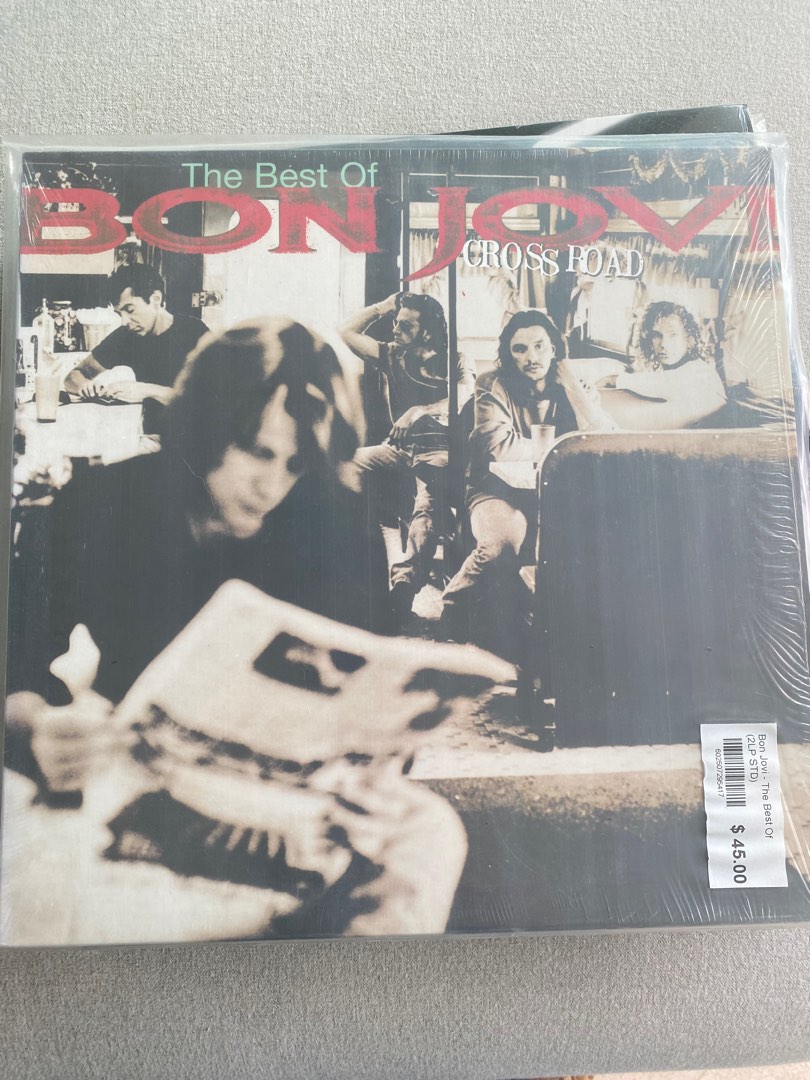 Bon Jovi - The best of 2 LP / Cross Road Vinyl, Hobbies & Toys, Music ...