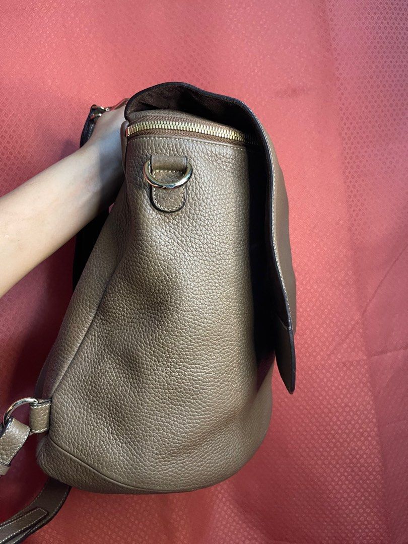 Bruno Magli Leather Backpack, Women's Fashion, Bags & Wallets ...