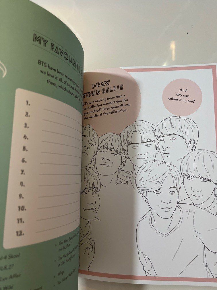 BTS Book Merchandise BTS and Me Fan Fill-in Book, Hobbies & Toys ...