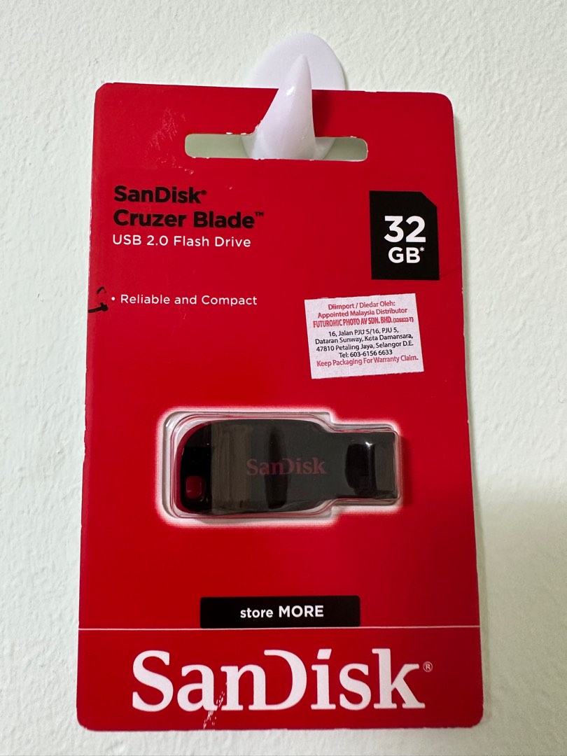 (Bundle x 2) SanDisk Cruzer Blade USB 2.0 Flash Thumb Drive 32 GB ...