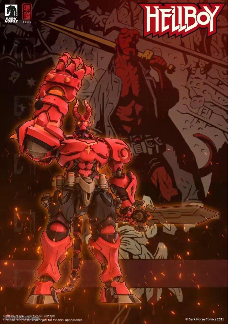 Cangdao Model Dark Horse Alloy Mecha Hellboy Diecast Metal Action ...