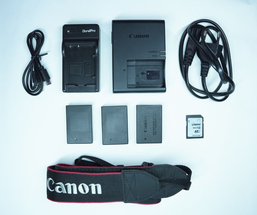 Canon EOS 77D DSLR CAMERA (with 18-55mm f/4 IS STM kit lens + 16GB SD ...