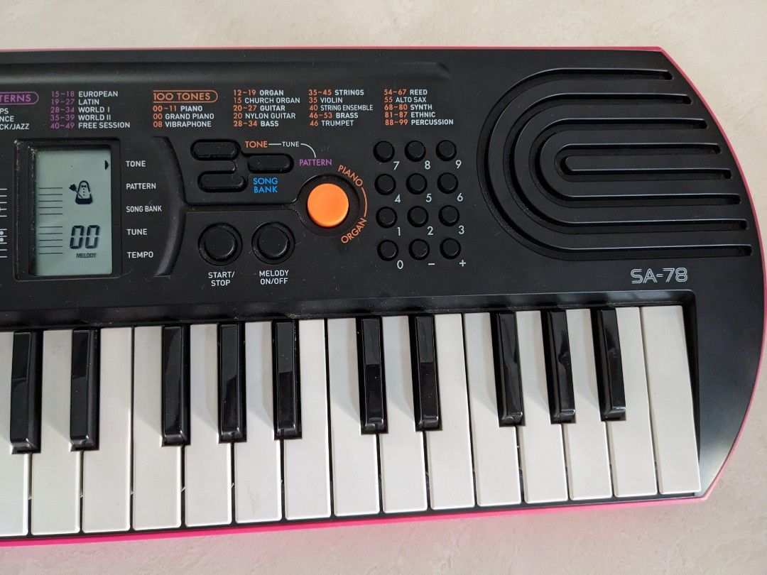 Casio Keyboard SA-78, Hobbies & Toys, Music & Media, Musical ...