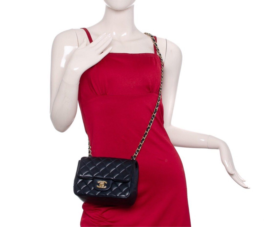 CHANEL Classic Black Square Mini Flap Bag, Luxury, Bags & Wallets on ...